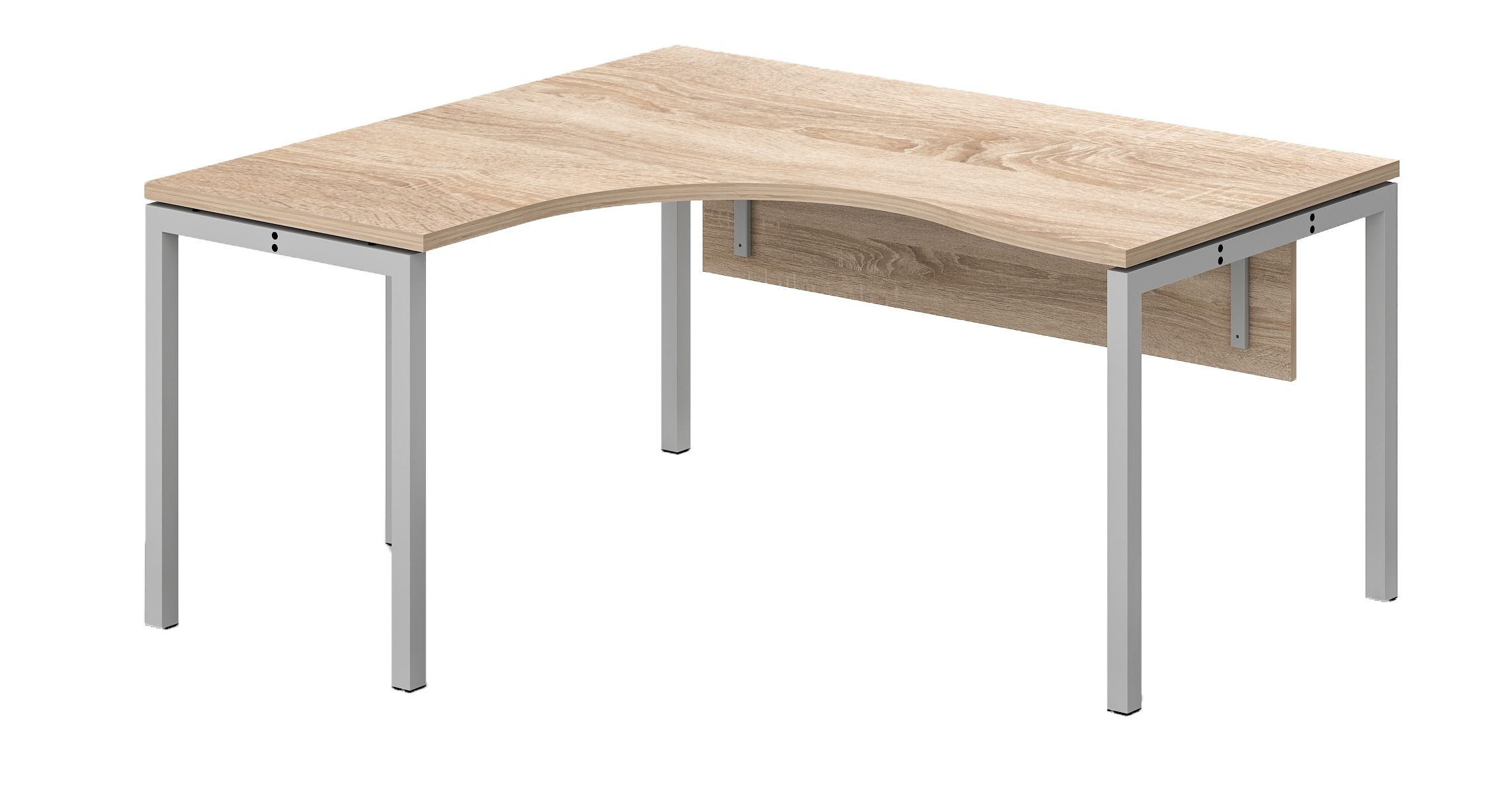 GB-160/140-COR-HL J/B SAROK ASZTAL CORNER FÉM LÁBBAL - Team Iroda