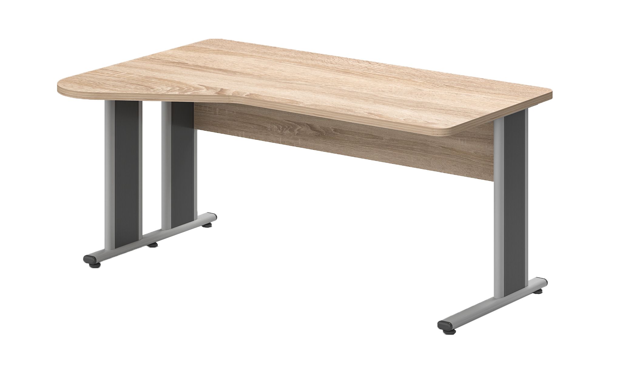 GI-160/110 -AVA J/B KEREKÍTETT SAROK ASZTAL AVA FÉM LÁBBAL - Team Iroda